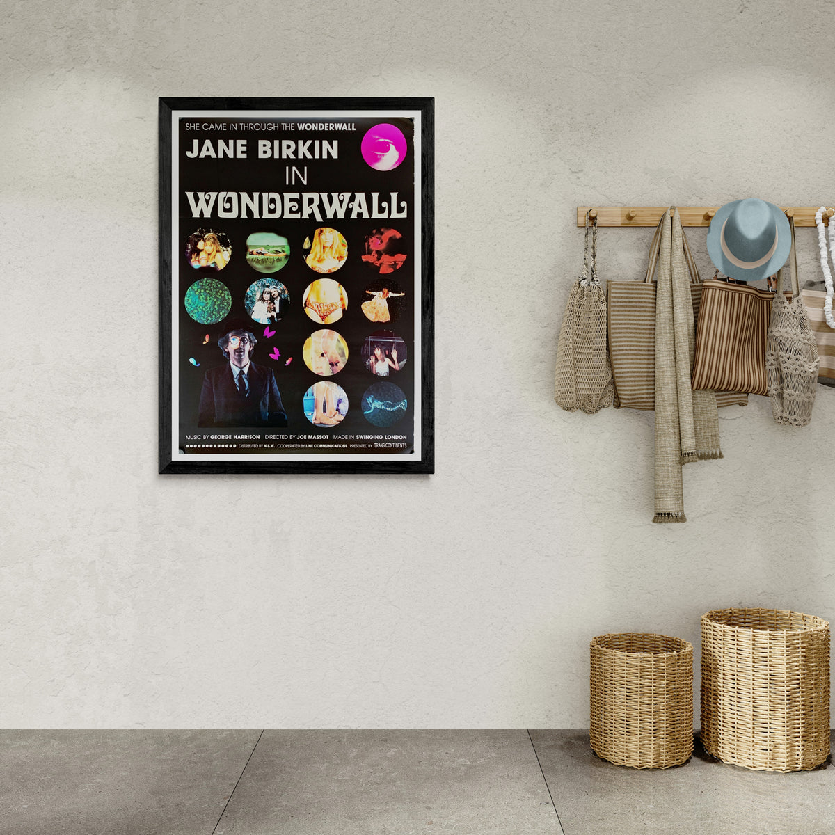 "Wonderwall" , Original Re-Release Japanese Movie Poster 1996, B2 Size ...